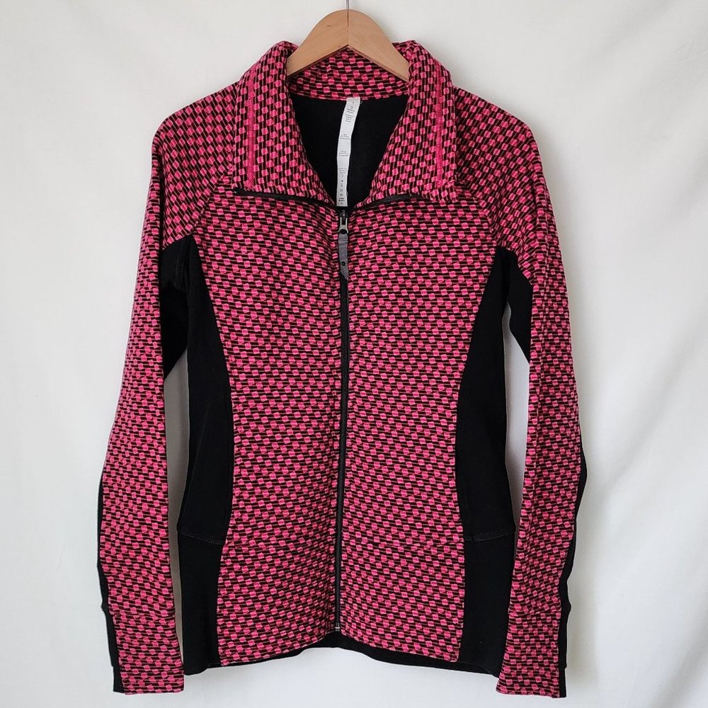Lululemon Radiant Deep Dive Berry Rumble Black Jacket… - Gem Lululemon Radiant Deep Dive Berry Rumble Black Jacket… - Gem